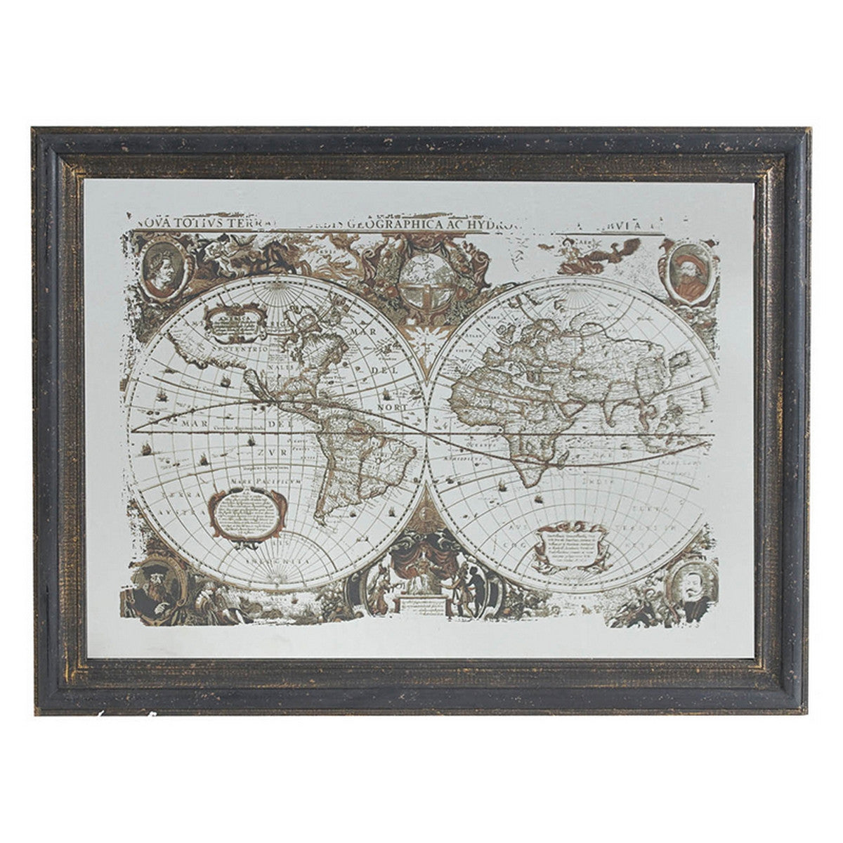 Mirrored World Map - Wall Hanging – ayra-rose
