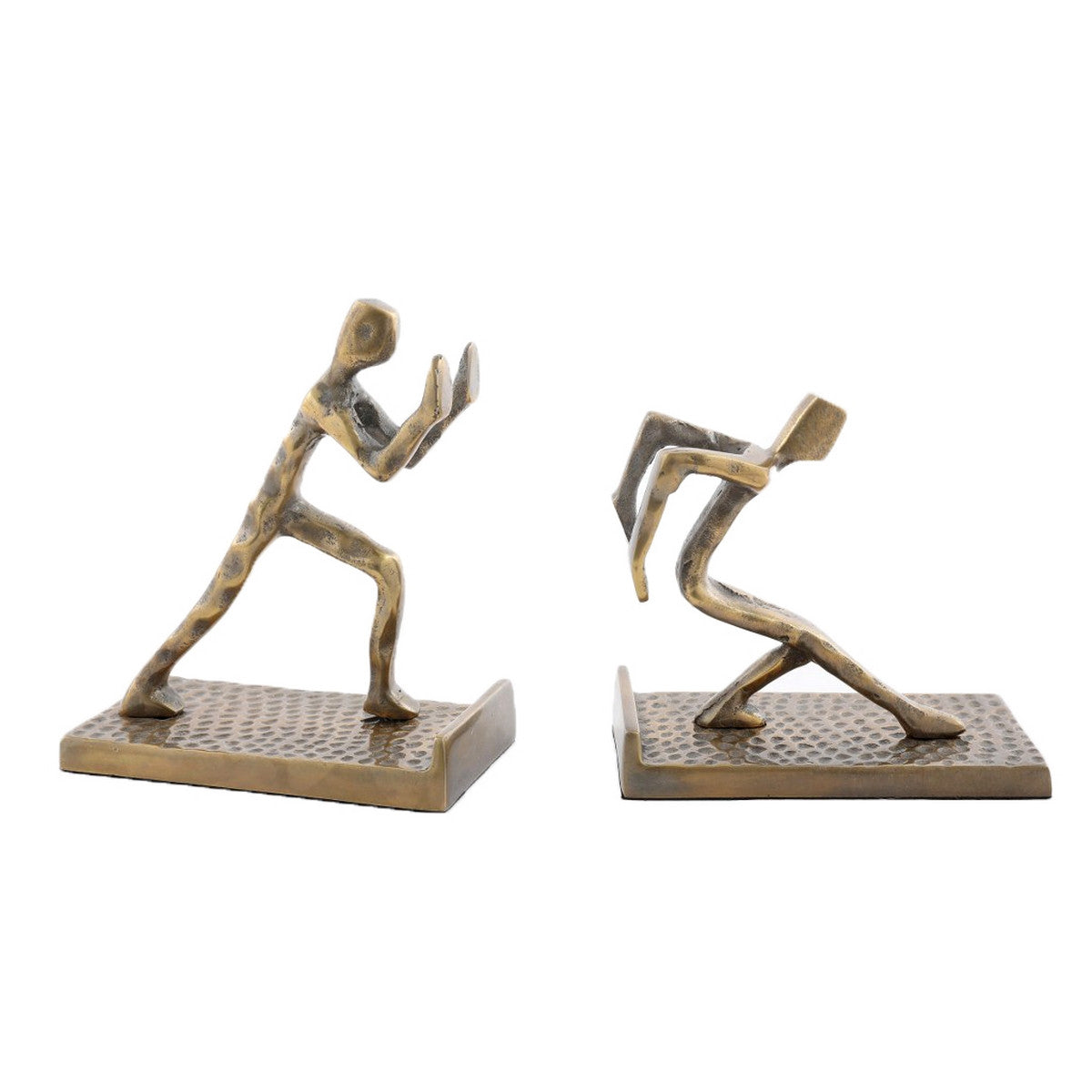 Aluminium Pushing People Bookends – ayra-rose
